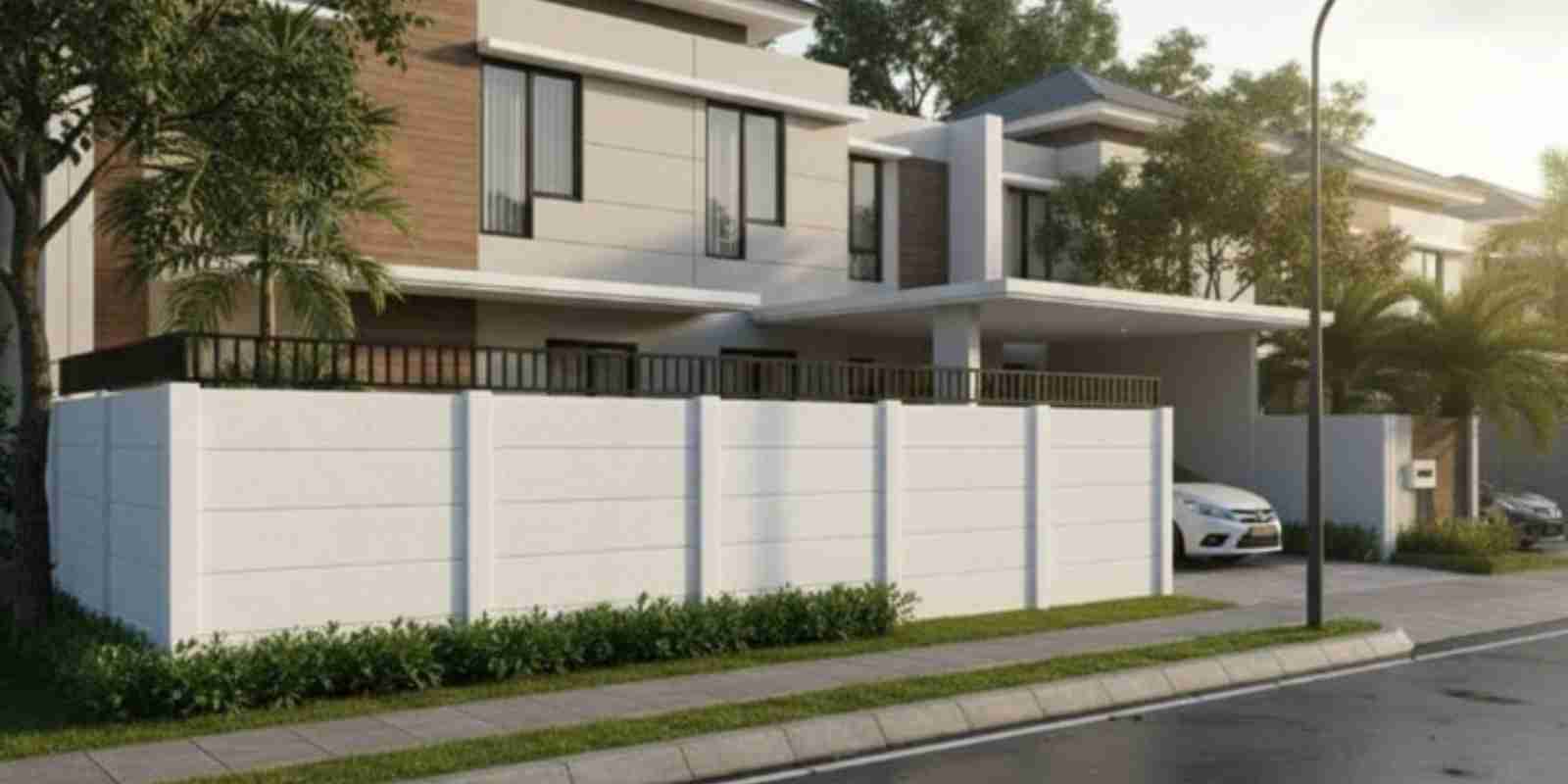 Standar Kedalaman Tiang Pagar Panel Beton agar Tidak Roboh